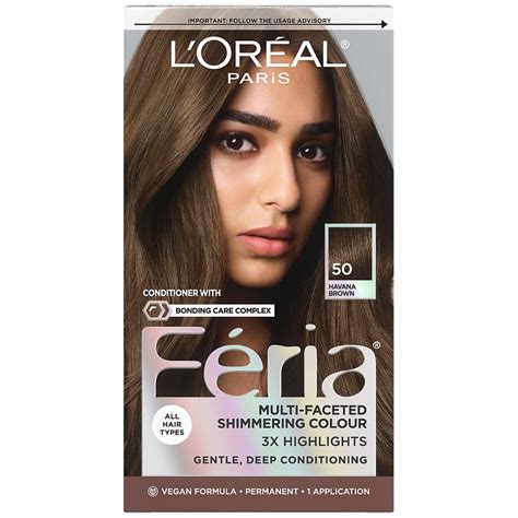 Loreal Paris Feria Permanent Hair Color Havana Brown 50 Walgreens