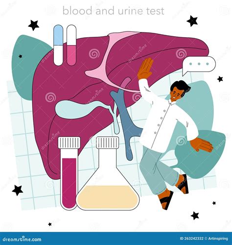 Hepatologist Concept Doctor Make Liver Examination Hepatectomy Cartoon Vector Cartoondealer