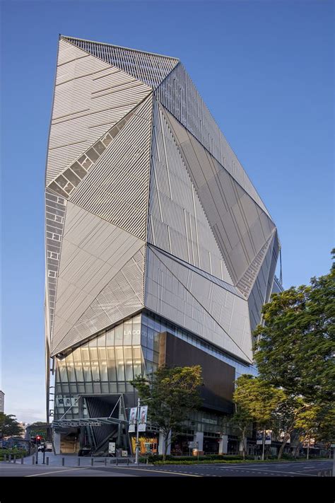 Angular Geometric Metal Facade Of Orchard Central Singapore Photo Angular Geometric Metal Facade Of Orchard Central Singapore Photo