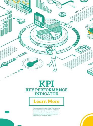 Kpi Key Performance Indicator Concept With Big Vector Image