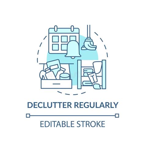 Declutter Regularly Concept Icon Stock Vector Illustration Of Declutter Icon 210912533