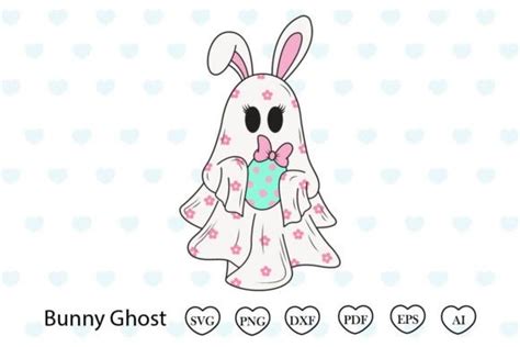 Bunny Ghost Svg Easter Svg Graphic By Tadashop Design · Creative Fabrica