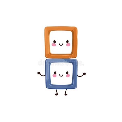 Block Characters Stock Illustrations 4011 Block Characters Stock
