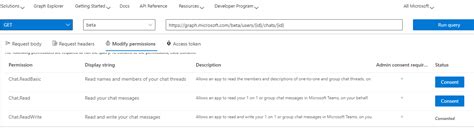 Azure Microsoft Graph Explorer Modify Permissions Stack Overflow