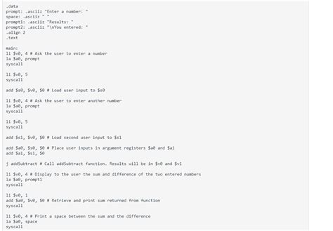 Solved The Following MIPS Program Is Supposed To Do The Chegg