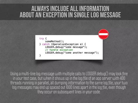 Java Exception Handling Best Practices Improved Second Version Ppt