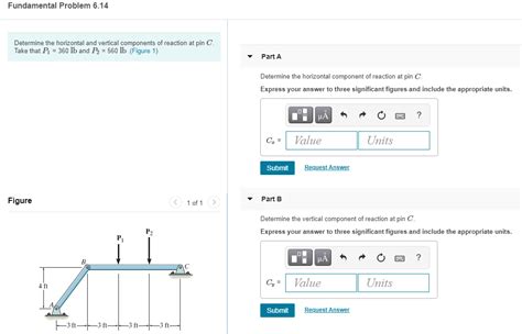 Solved Fundamental Problem 6 14 Determine The Horizontal And