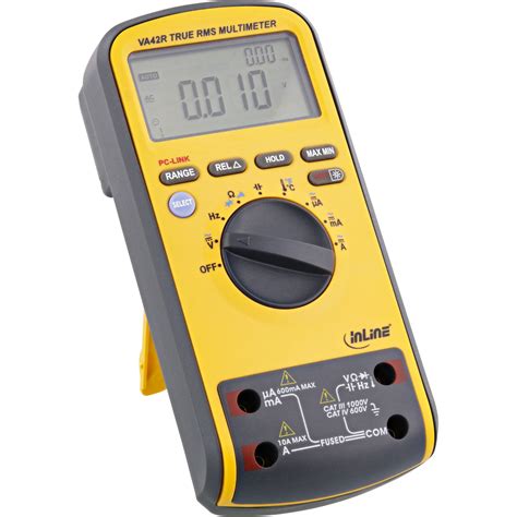 Intos Electronic Ag 43126 Inline® Multimeter Dual Display With Pc Connection Via Usb Cat