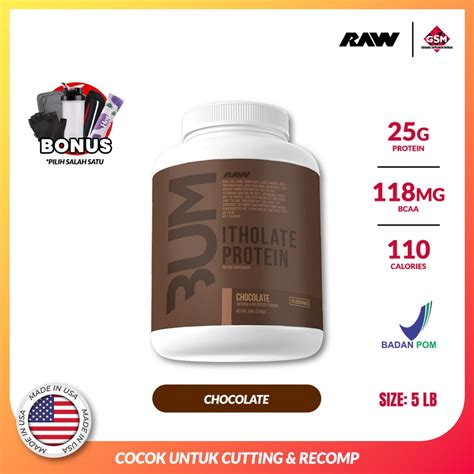 Jual Raw Cbum Bum Itholate Protein 5lbs Whey Protein Isolate Suplemen