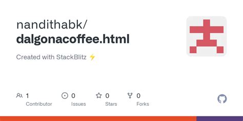 GitHub Nandithabk Dalgonacoffee Html Created With StackBlitz