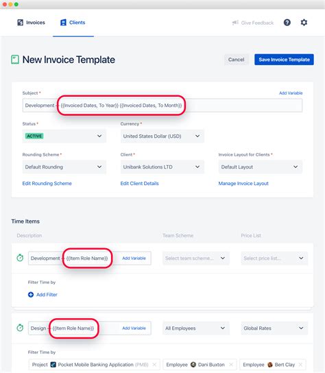 Invoice Template Variables Invoicing Budgeting And Quotes For Jira — Hello Clerk