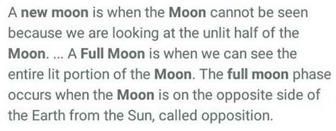 Difference Between Full Moon And New Moon Related The Earth In The Solar System Overview