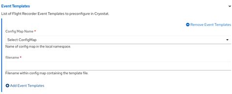13 自定义事件模板 使用 Red Hat Build Of Cryostat Operator 配置 Cryostat Red Hat Build Of Cryostat 4