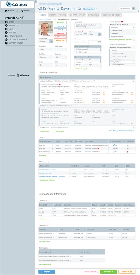Accurate Provider Directories With Providerlenz Curatus