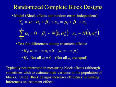 PPT Randomized Block Design PowerPoint Presentation Free Download ID