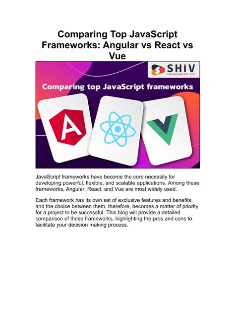 Ppt Angular Vs React Vs Vue A Comprehensive Comparison Powerpoint Presentation Id