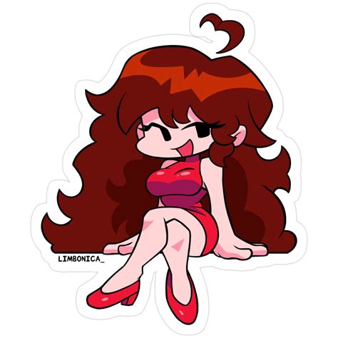 Friday Night Funkin Gf Fnf Sticker Fnf Gf Pixel Art Friday Night