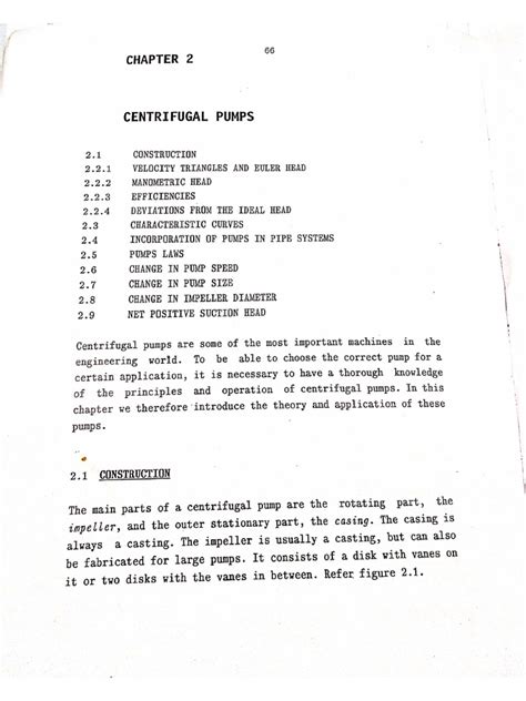 Centrifugal Pumps Pdf