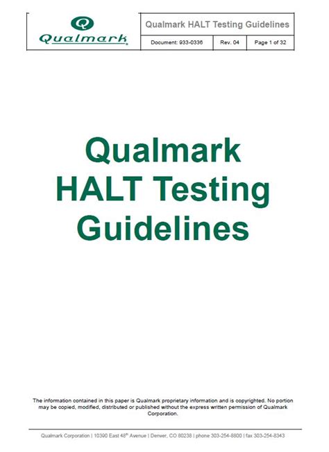 Halt Testing Guidelines Electronic Products