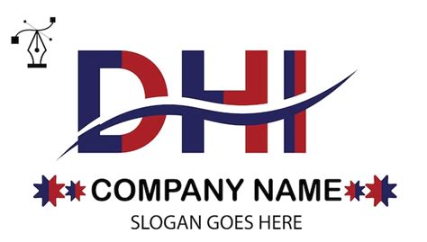 Premium Vector Dhi Letter Logo