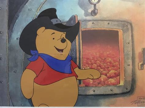 Original Disney Winnie The Pooh Production Cel Of Pooh 1913247045