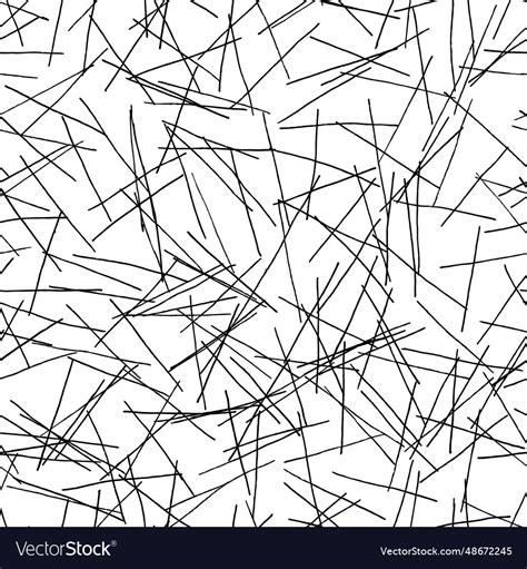 Abstract Hatching Seamless Pattern Scratched Vector Image