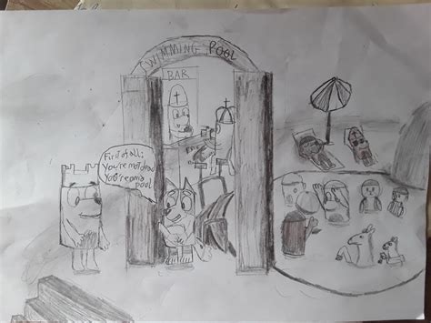 You Are On A Pool Party R Bluey