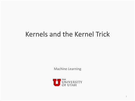 Pdf Kernels And The Kernel Trick Svivek · The Kernel Matrix • The