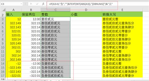 Excel自动生成大写金额公式（小数整数负数转大写的方法） 天天办公网
