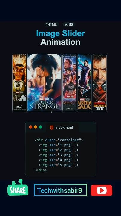 Image Slider Animation Css Html Js Coding Codingtips Trending