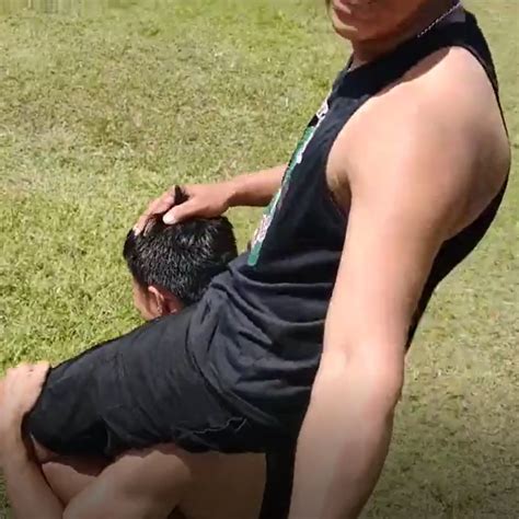 Shoulder Ride On A Soccer Field