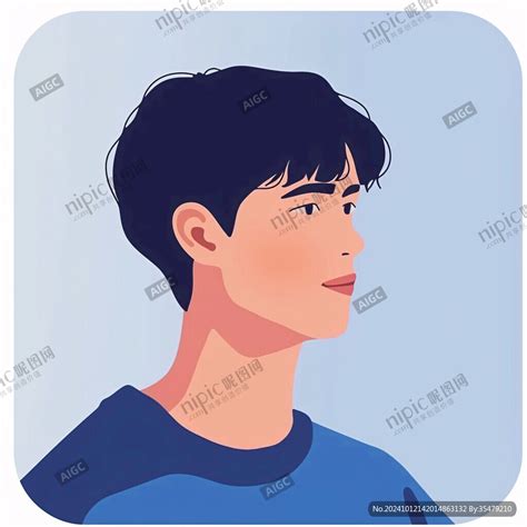 Ai创作图平头男孩插画 男生头像插画 青春男孩插画 男性侧面侧脸 卡通年轻小伙头像 男孩人物插画 插画男孩扁平化 手绘男生头像插画 矢量男生头像 偏平化人物插画 年轻小伙头像 人物扁平画 扁平