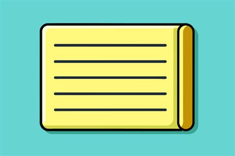 Premium Vector Yellow Notepad