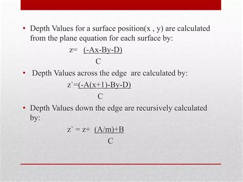 depth buffer method pptx