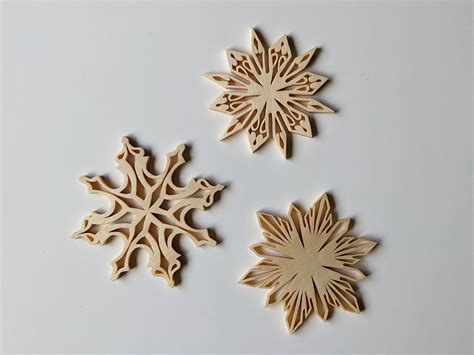 Snowflake Set Scroll Saw Pattern FIS Pdf Etsy