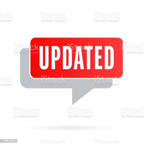 업데이트 말풍선 알림 템플릿 텍스트가 있는 벡터 스톡 일러스트레이션 배지에 대한 스톡 벡터 아트 및 기타 이미지 배지 기포
