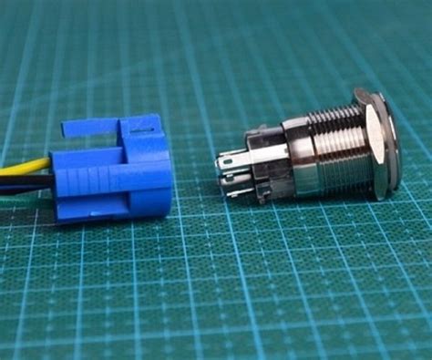 16mm Waterproof Led Button Blue Grandado