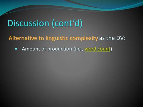 Ppt The Relationship Between Task Complexity And Linguistic