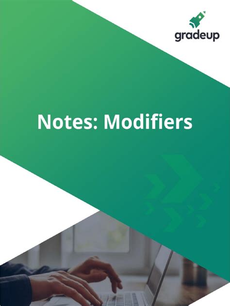 Understanding Modifiers A Comprehensive Guide To Using Modifiers