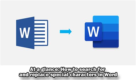 How To Find And Replace Words And Special Characters In Word Öğrenci