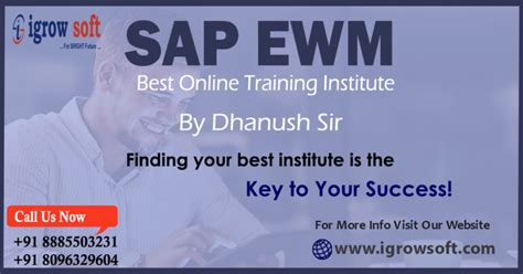 Best Sap Ewm Online Training Institute In Hyderabad India
