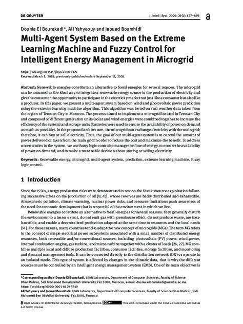 pdf multi agent system based on the extreme learning machine and