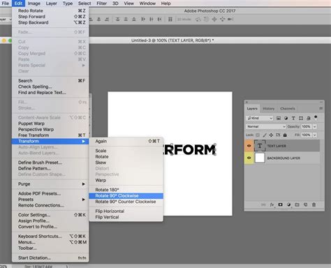 How To Rotate Text In Photoshop UPDATED