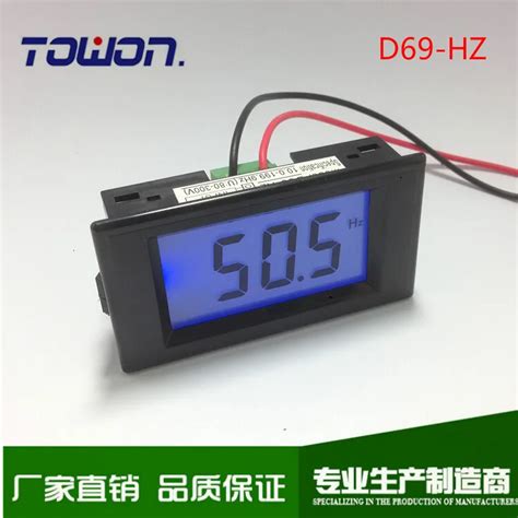 20pcs Lot 10 199 910pcs Hz Blue LCD HZ Digital Frequency Meter 80 300V AC Frequency Panel