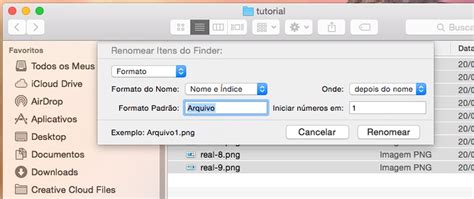 Como renomear vários arquivos de uma só vez em lote no Mac OS X