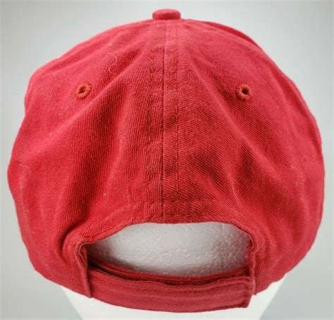 Coca Cola Script Logo Hat Red Adjustable Hook And Lat Gem