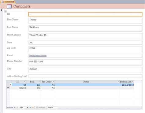 Access 2010 Creating Forms