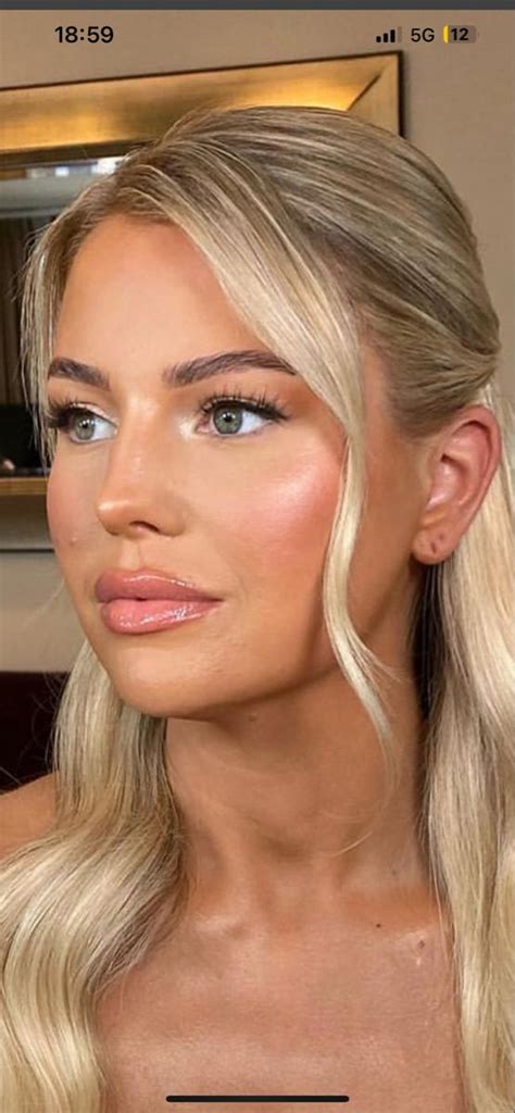 Pin On Hen Wedding Bridesmaid Hair Makeup Wedding Makeup Blonde