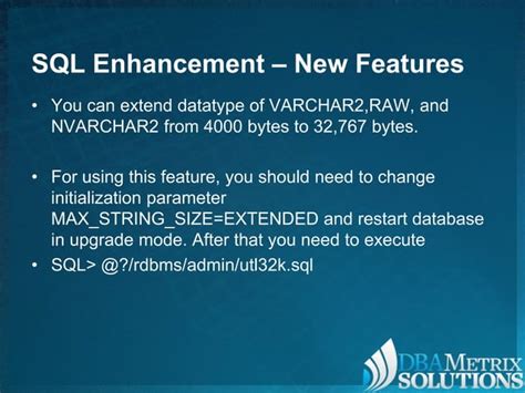 Oracle Database 12c New Features Ppt