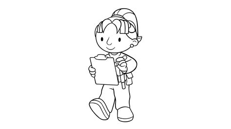 Dibujo De Bob El Constructor Para Colorear Y Pintar 12699